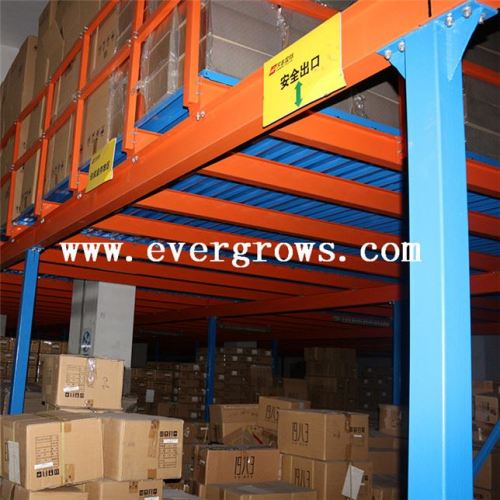 Multiply Levels Rack Supported Mezzanine Warehouse Shelving, High ...