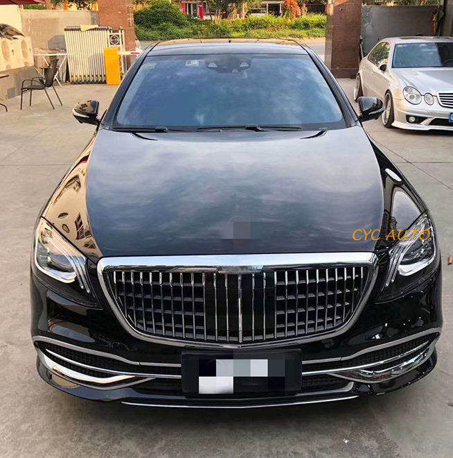 Chrom Front Bumper Grille S680 Maybach Style For Mercedes Benz S Class ...