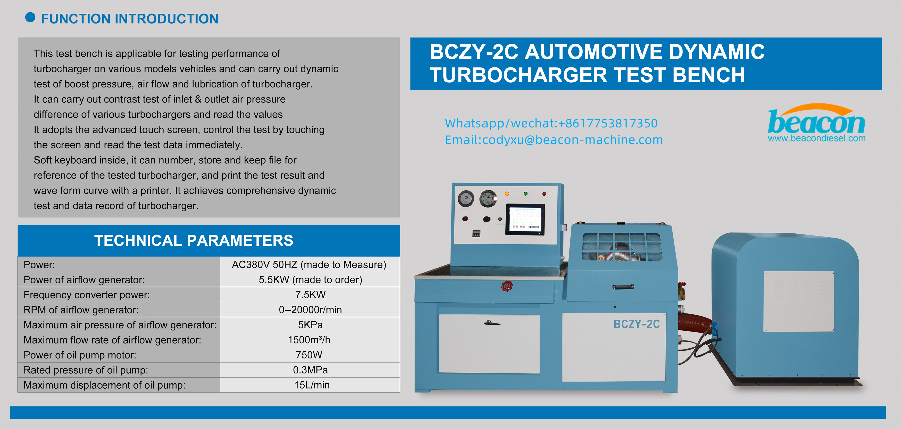 Bczy-2c Turbocharger Test Bench, High Quality Bczy-2c Turbocharger Test ...