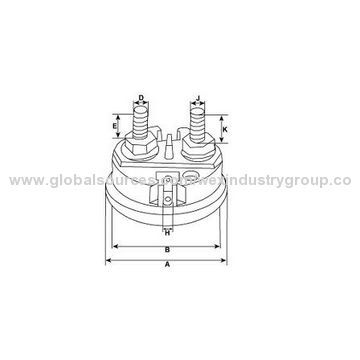 Solenoid Cap For Solenoid Switch, Cargo 134383, Bracket Type Crimp, 3 ...