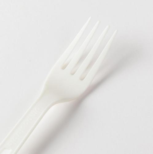 6.5" Disposable Compostable Cpla Fork/100% Biodegradable Tableware And ...