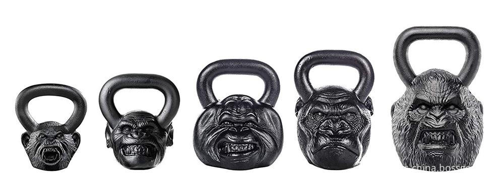 54 Lb Lion Animal Face Kettlebell คุณภาพสูง 54 Lb Lion Animal Face ...