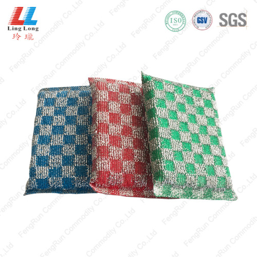 Checkered Style Squishy Silver Cleaning Sponge, High Quality Checkered ...