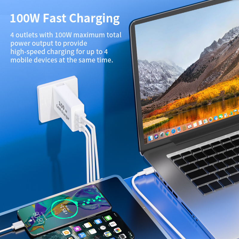 Gan Technology 100w Usb C Smart Charger, High Quality Gan Technology ...