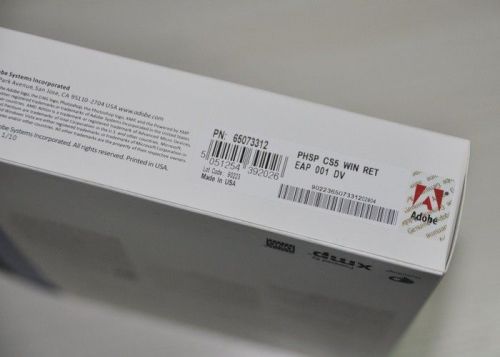 Adobe Creative Suite Software For Photoshop Cs5 Full Retail Box, High ...