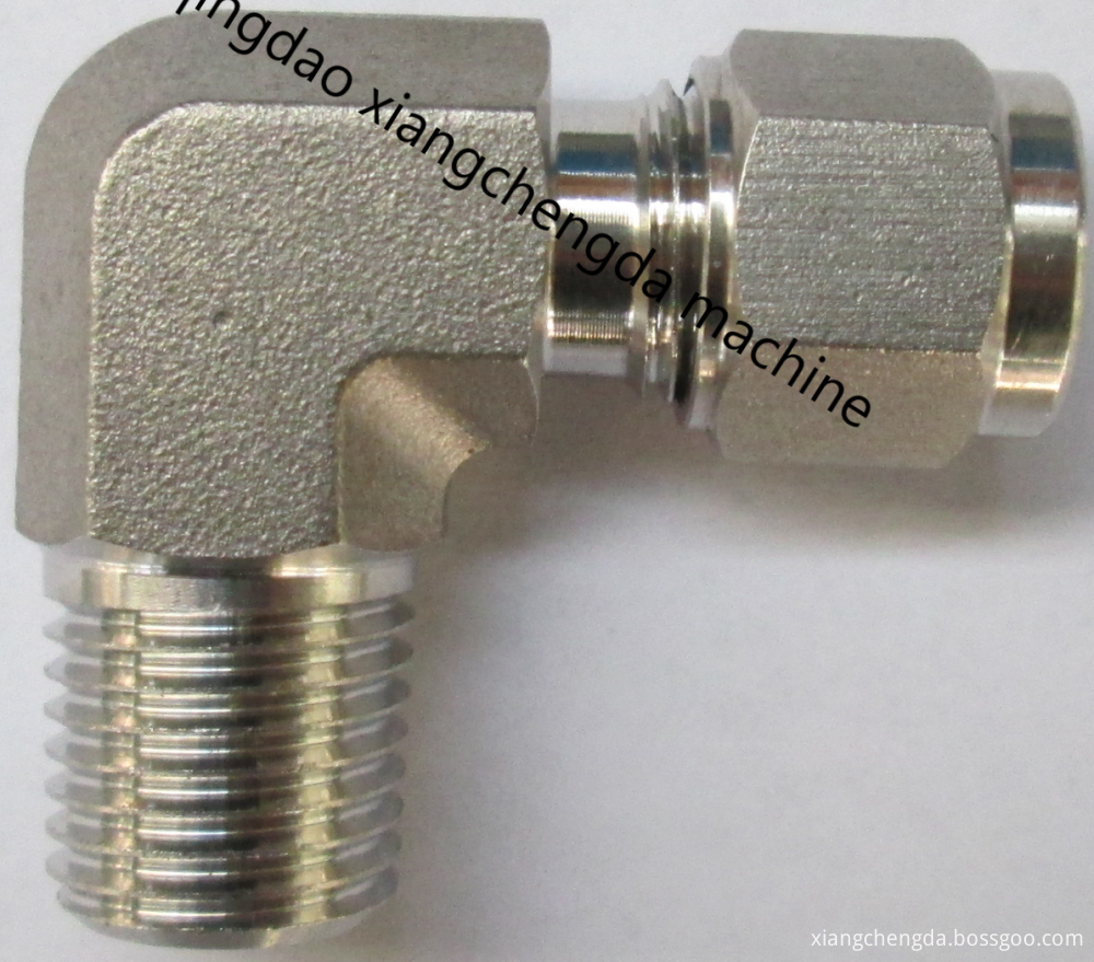 Metal Tube Ferrule Elbow Male Npt Thread Fitting, High Quality Metal ...