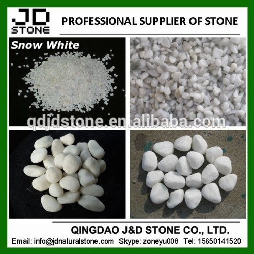 Snow White Pebbles And Gravels/ White Rocks Landscaping, High Quality ...