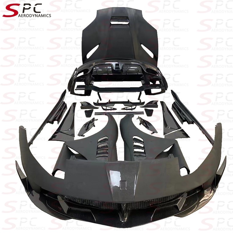 Spc 812 Wide Tuning Body Kit For Ferrari 812 - Wind Spoiler & Bumper ...