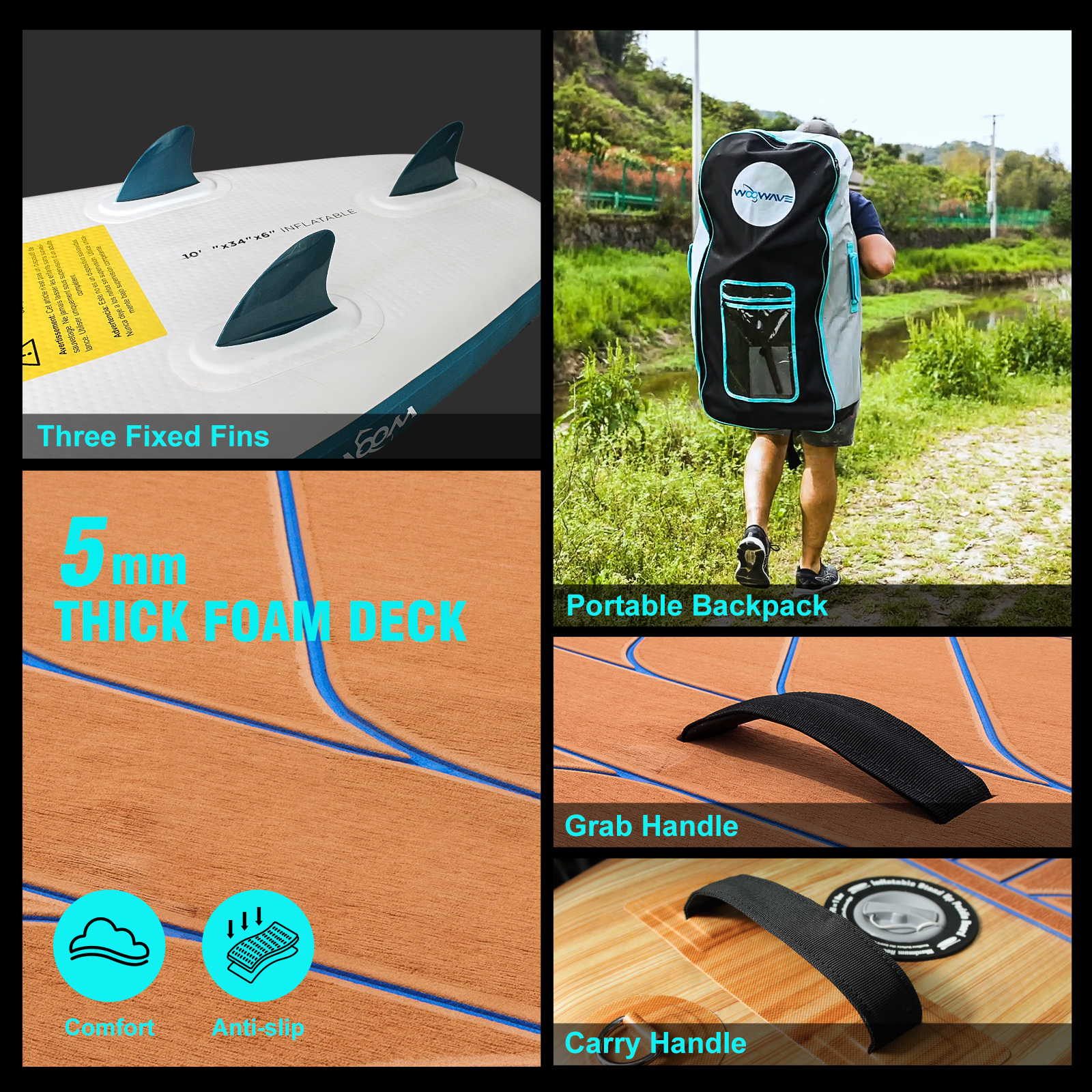 Factory Price Inflatable Sup Boards For Water Sports And Surfing, High ...