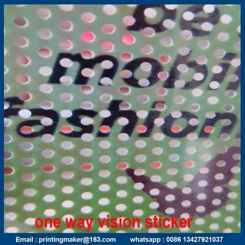 One Way Vision Sticker Printing Service, High Quality One Way Vision ...