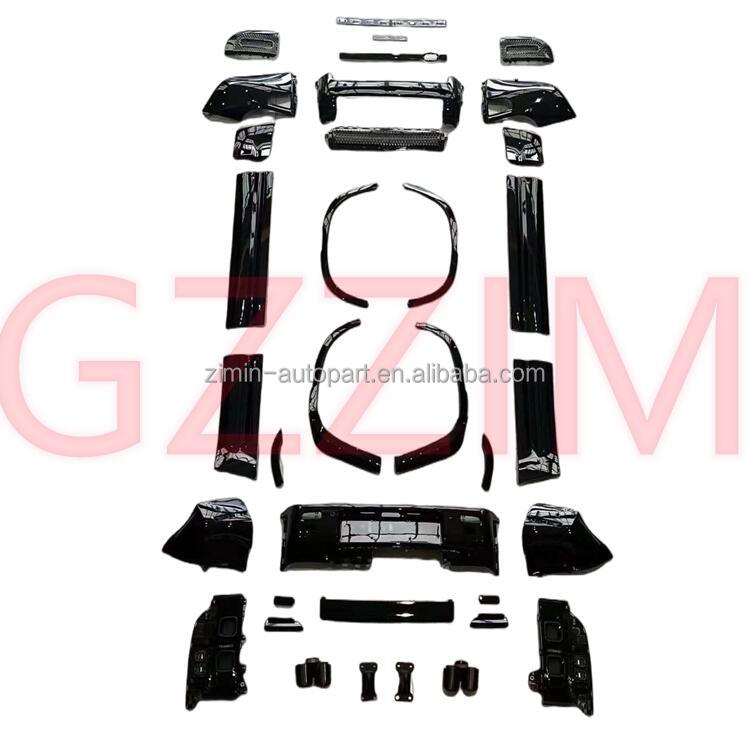 Abs Plastic Front & Rear Bumper Side Skirt 007 Obsidian Edition Kit ...