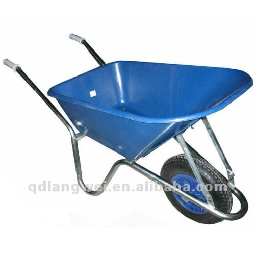 5 Cu.ft Garden Galvanised Chassis Polypropylene Tray Wheelbarrow, High ...