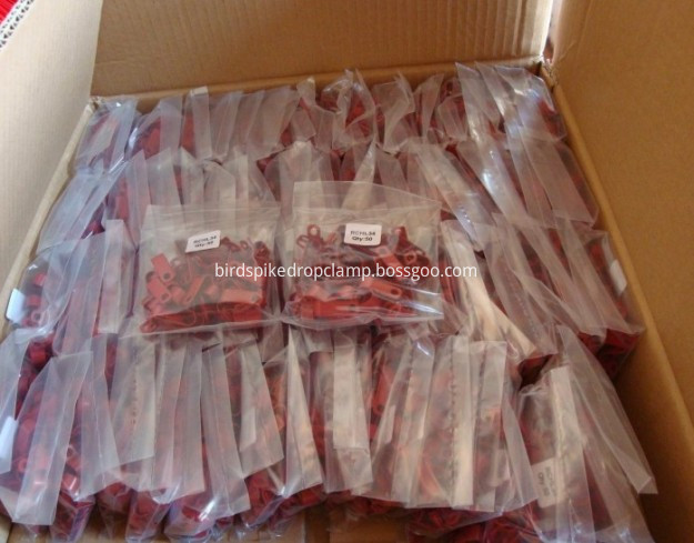 Lszh Coated Red Saddle Copper Fire Clips, High Quality Lszh Coated Red ...