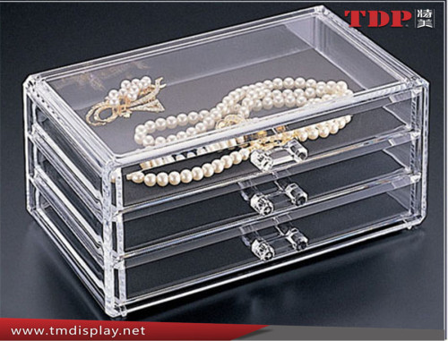 3 Tier Clear Acrylic Storage Drawer Chest With Handle, High Quality 3 ...