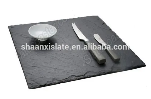 Slate Stone Plate Rough Edge Black Nature Slate, High Quality Slate ...