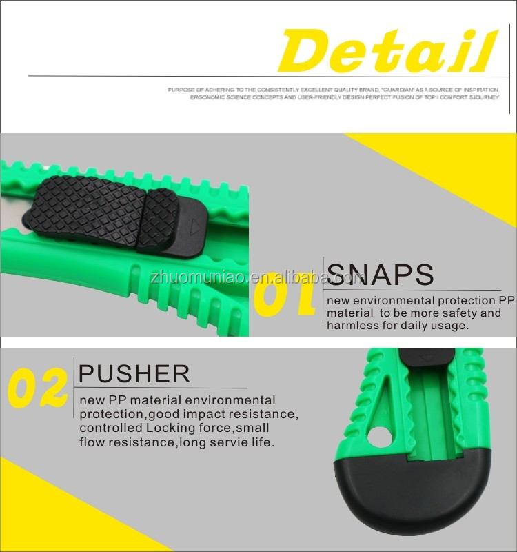 Multi-function Smooth Sliding Blade Plastic Utility Knife Factory ...