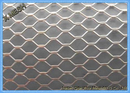 Stainless Steel Flattened Expanded Metal Sheets With Diamond Openings ...