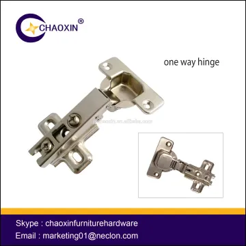 One-way Concealed Hinges In Full Overlay Type, With Key Hole And Nickel ...