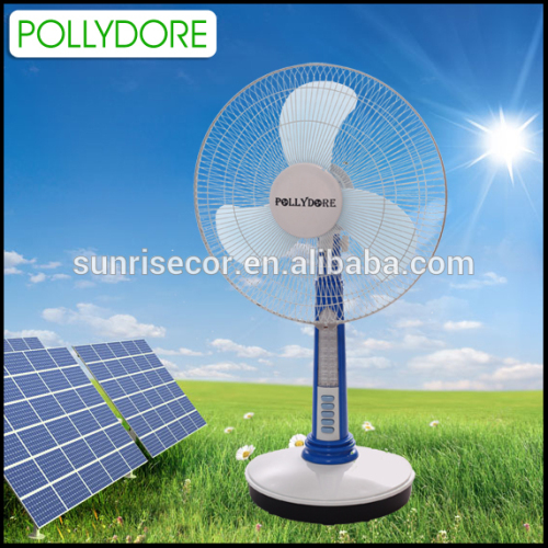 18" Solar Table Fan With Led Light And Solar Panel, High Quality 18 ...