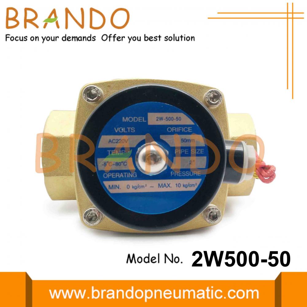 2W500-50 2'' Electric Water Solenoid Valve 220V 230V China Manufacturer
