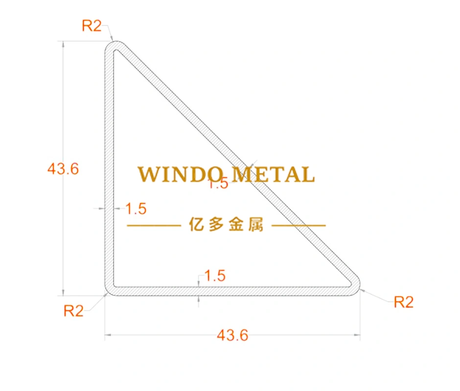 Brass triangular Tube CW508L H63 China Manufacturers Suppliers Factory ...