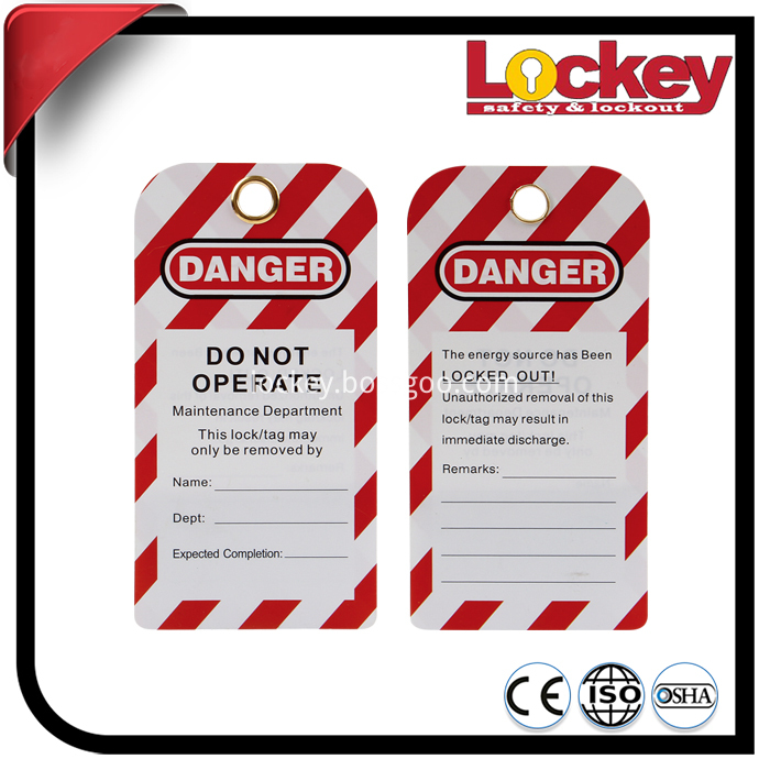 Safety Pvc Warning Tags Lockout Tagout Tag, High Quality Safety Pvc ...