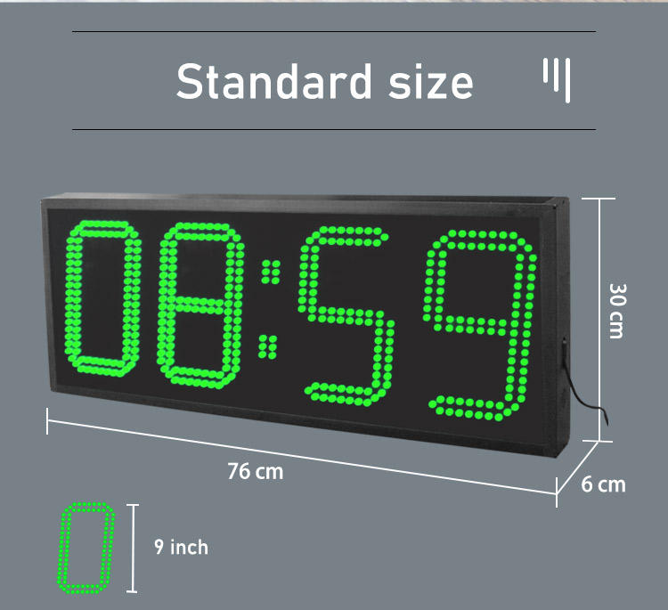 Cheetie Cp29 Synchronized Wall Mount Countdown Clock For Swimming Pools ...