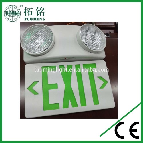 Led Rechargeable Emergency Exit Light 2 Heads Led Exit Sign Lighted Sign Emergency Exit, High ...