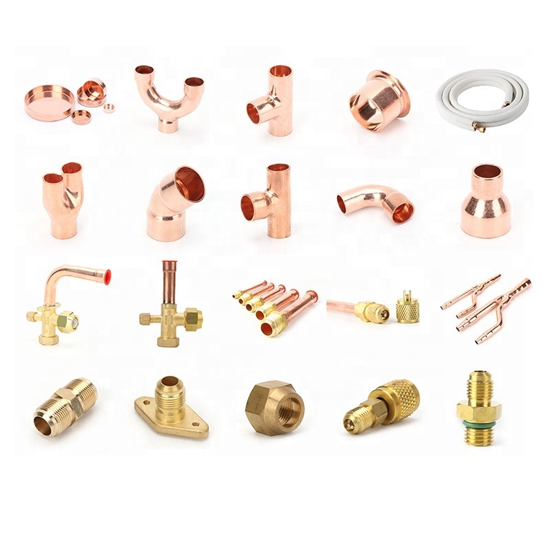 Brass Refrigerant Hvac Mini Split Adapter 1/4" To 5/16" For Charging ...