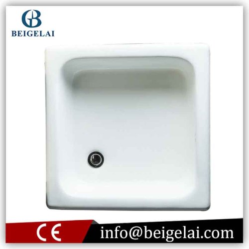 Suqare Cast Iron White Acrylic Shower Base Camping Shower Tray, High ...
