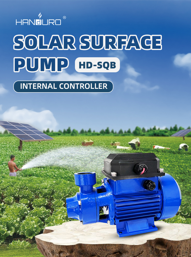 Handuro 24v 210w Brushless Dc Solar Surface Water Pump With Built-in ...