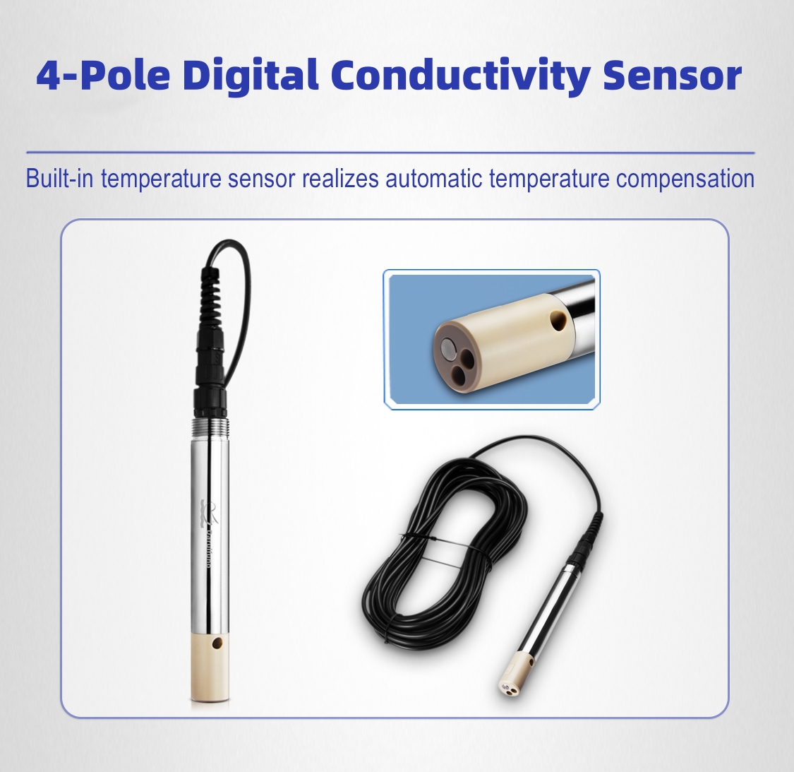 중국 해수 담수화를위한 4 극 디지털 전도도 센서 제조업체