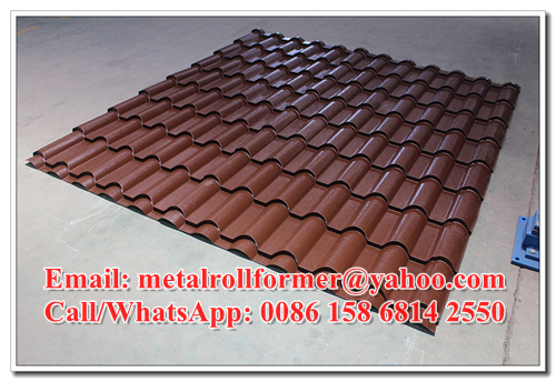 Aluminium Metcopo Step Tile Roof Sheet Forming Machine Rollform ...