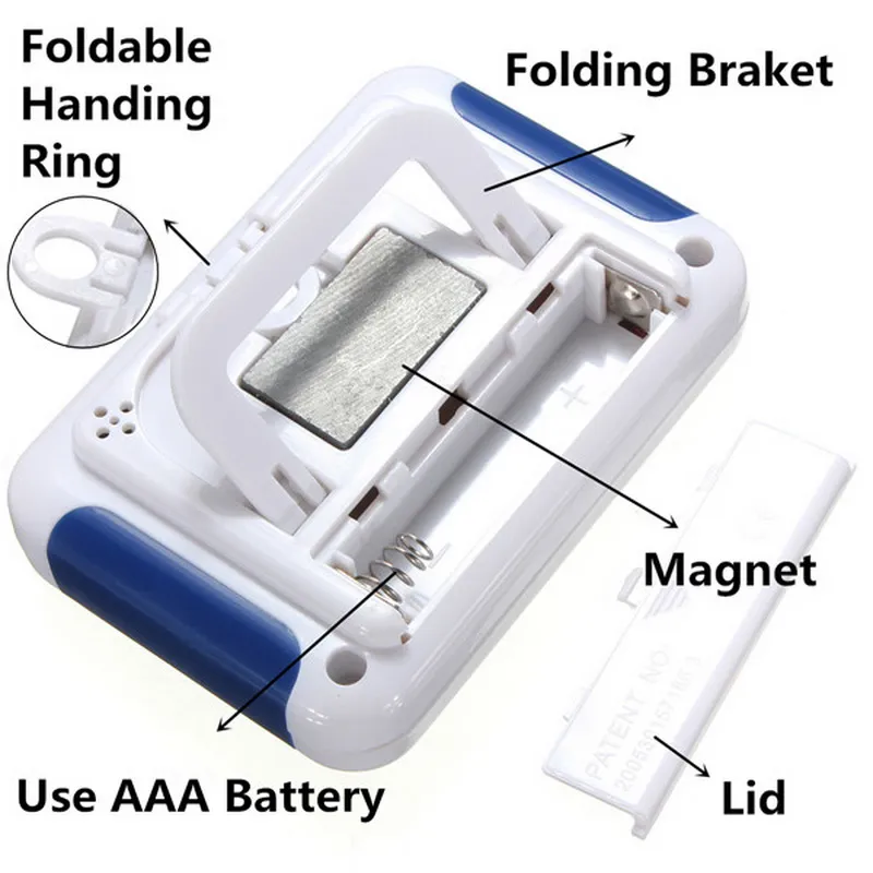 8 Alarm Countdown Timer With Noisy Bell For Home And Kitchen, High ...
