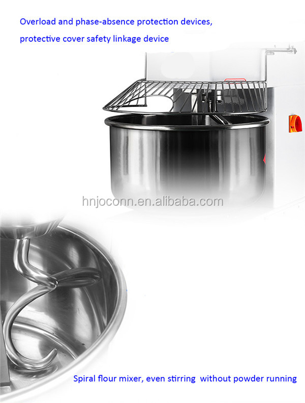 Spiral Flour Mixing Machine | Roti Prata Dough Mixer | Bread Dough ...
