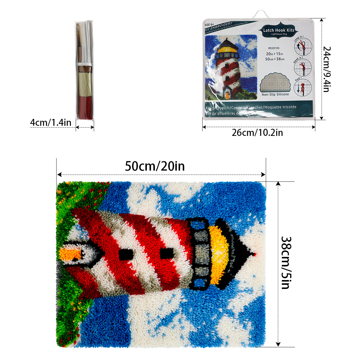 Latch Hook Kits With White Background And Difficult To Operate, This ...