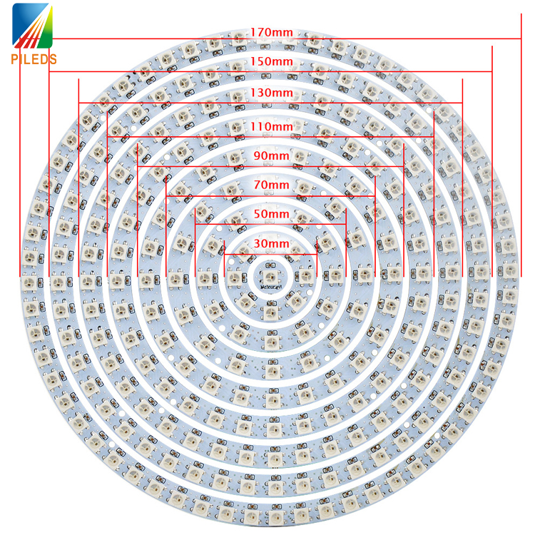 Circle Addressable Led Ring Halos - Ws2812b Ws2812 Sk6812 Sk9822 Spi ...