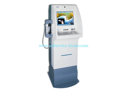 Check Reader And Fingerprint Reader Self Service Kiosk For Internet ...