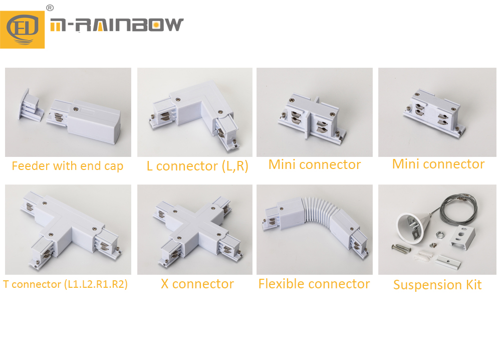 3-circuit Dali System Round Circle Track Accessory Light Connector ...