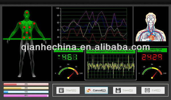 Professional Portable Quantum Magnetic Resonance Body Analyser, High ...