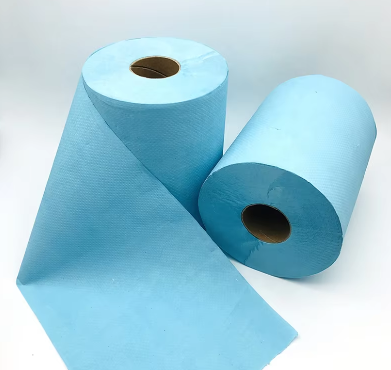 Commercial Recycled Pulp Blue Disposable Tissues Roll, High Quality ...