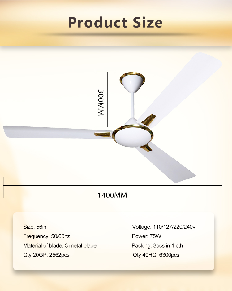 56 Inch Ceiling Fan With Aluminum Blade, High Quality 56 Inch Ceiling ...