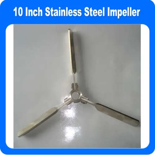 10 Inch Retractable Stainless Steel Impeller For Mixing Work In Tank ...