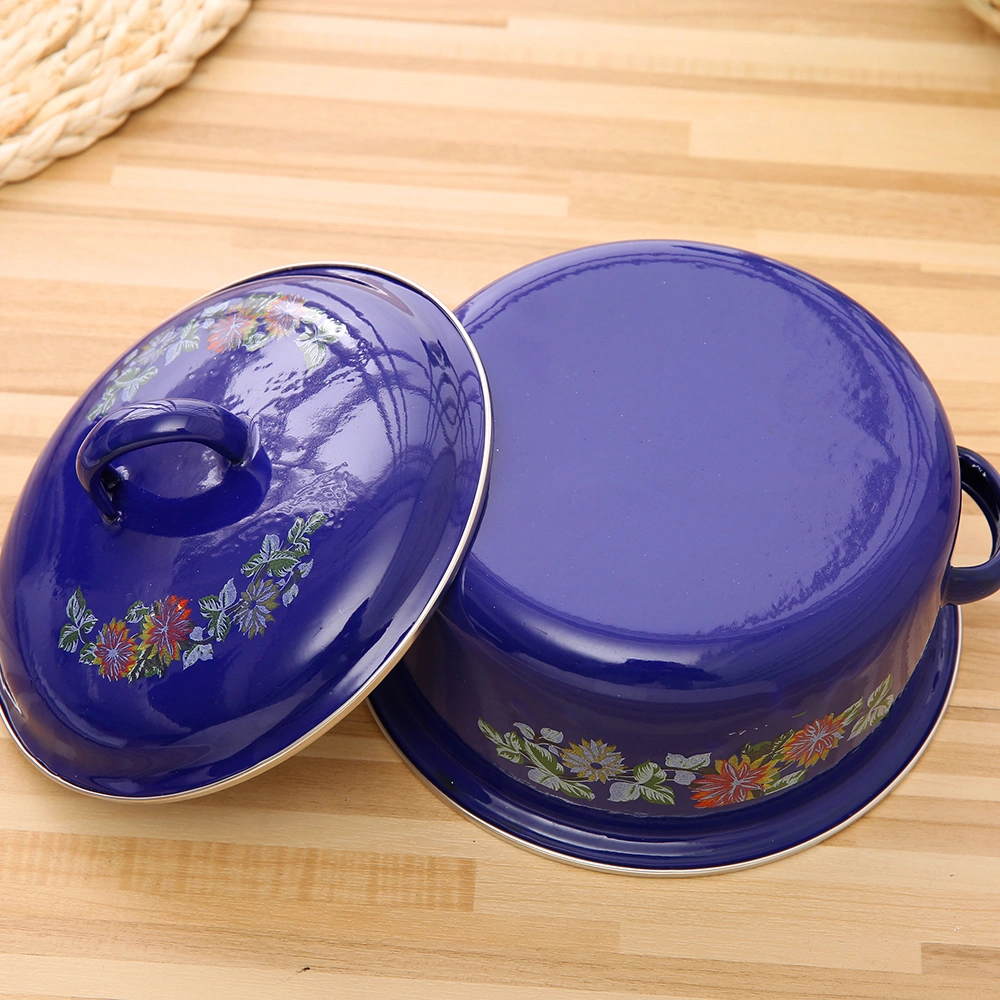 Oval Turkey Roaster, Chicken Roaster Pan, Enamelware, Enamel Roaster ...