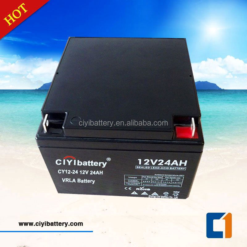 5 Years Designed Life 12v 24ah Gel Lead Acid Solar Battery, High ...