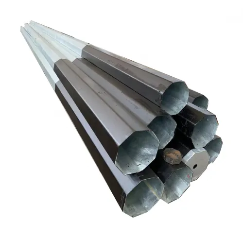 Octagonal Galvanized Steel Pole For Low-voltage Line, High Quality ...