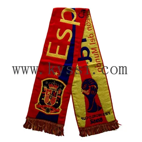 2014 World Cup Spain Espana Soccer National Team Woven Stadium Scarf ...