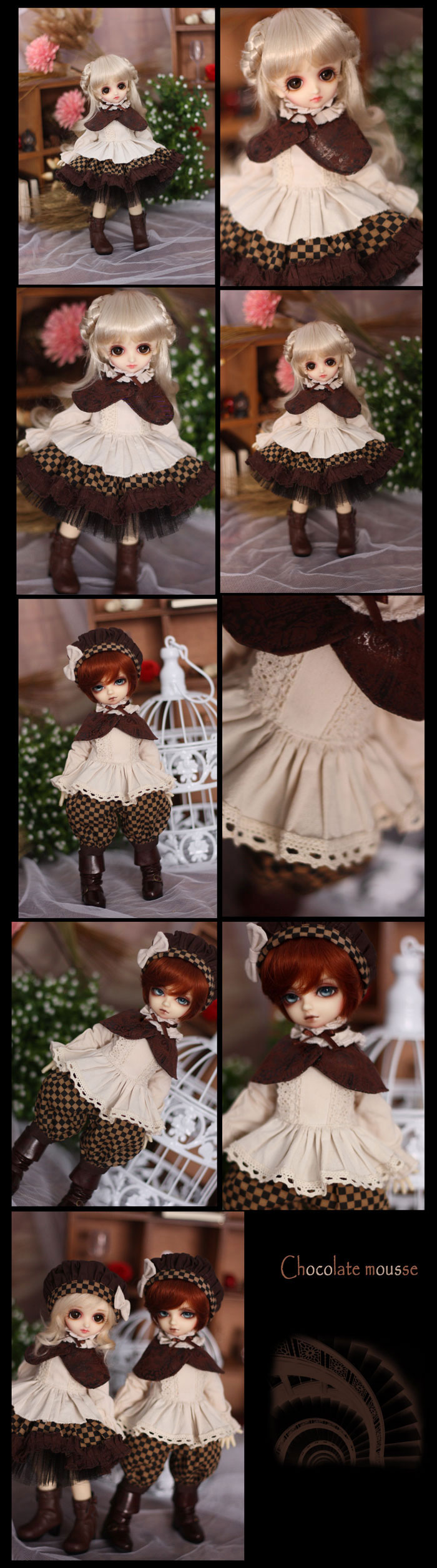 Bjd Clothes มูสช็อกโกแลตสำหรับ Msd/yo-sd Ball-jointed Doll คุณภาพสูง ...