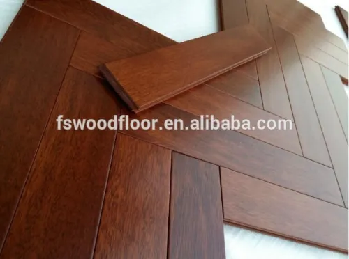 Herringbone Shape Merbau Solid Wood Floor, High Quality Herringbone ...
