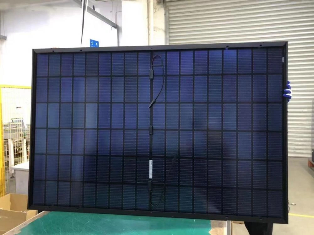 2 Glass topcon solar module 420W 430W all black solar panel 16bb China ...